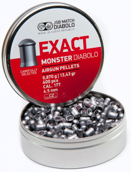 JSB Exact Monster Diabolo 177 Cal Air Pellets 13.43gr / 0,87g (400pk ...
