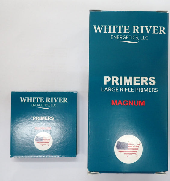 White River Energetics Large Rifle Magnum Primers (1000pk) – Rebel Gun ...