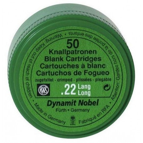RWS Ammunition 22 Long Blank Cartridges (50pk) – Rebel Gun Works