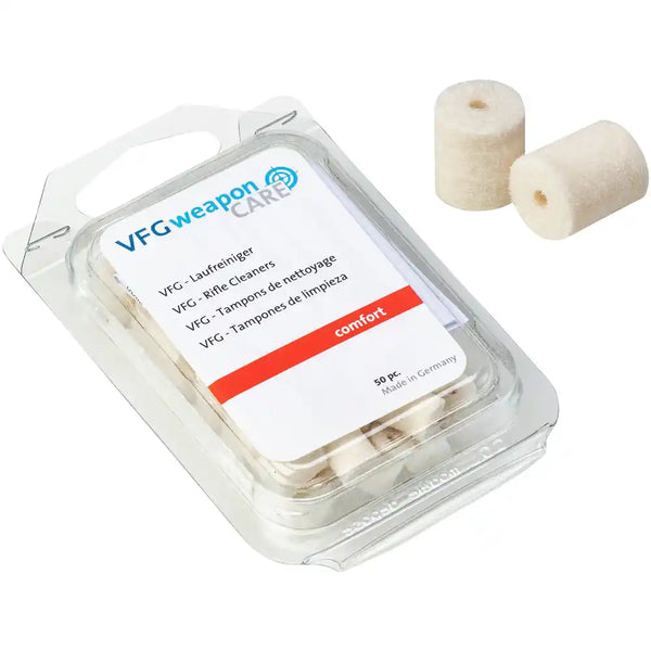 VFG Comfort Rifle Cleaning Felts 6mm/243 Cal (50pk) – Rebel Gun Works