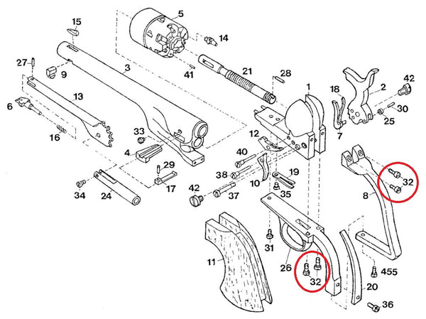 Uberti Colt Rear Backstrap Screw (UBU000032) – Rebel Gun Works