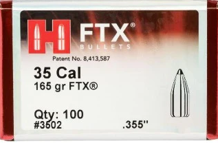 Hornady FTX Bullets 35 Cal (.355 Diameter) 165gr Flex Tip eXpanding (1 ...