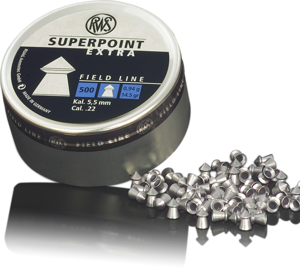 RWS 22 Cal Air Pellets - Superpoint Extra 14.5gr / 0.94g (500pk) (2136 ...
