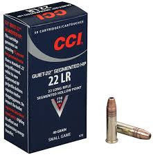 CCI Quiet Ammunition 22LR 40 Grain Segmented Lead Hollow Point (50pk ...